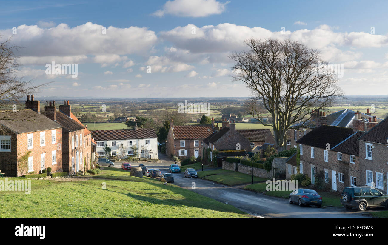 The north Yorkshire hilltop village of Crayke Stock Photo - Alamy