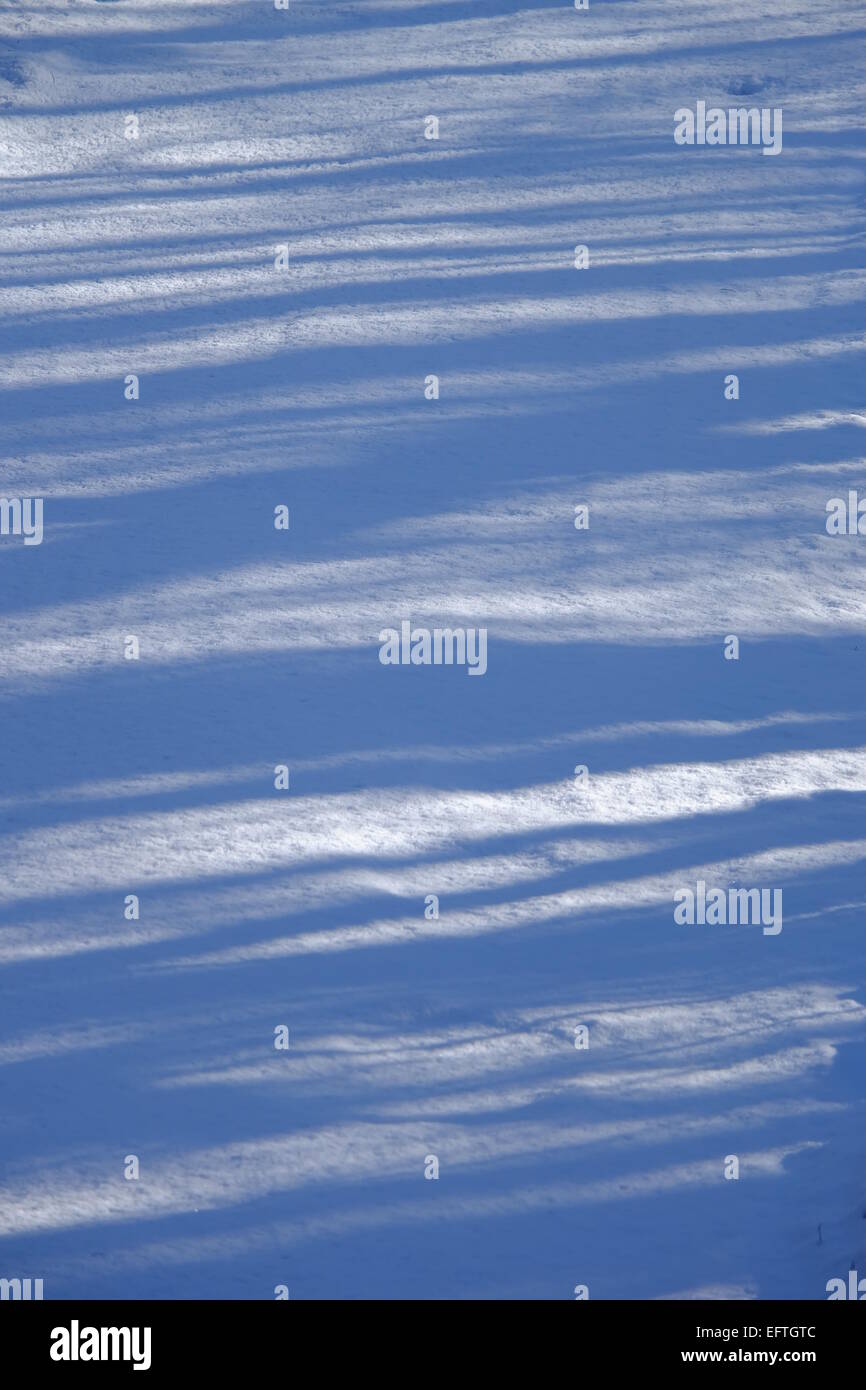 Snow and shadow Stock Photo - Alamy