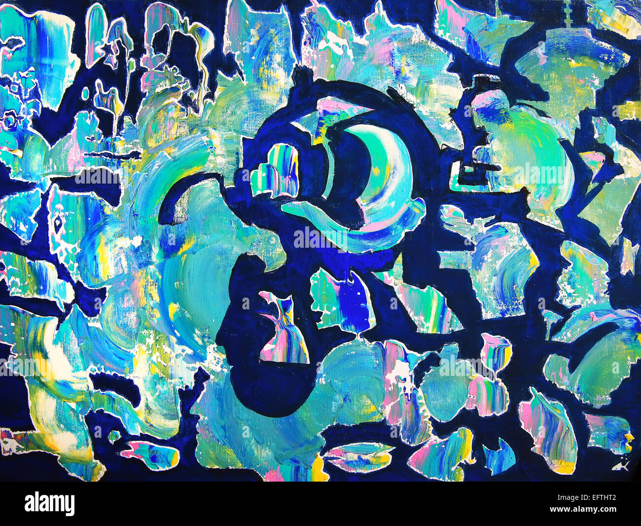 Art abstract paint with acrylic colors Stock Photo - Alamy