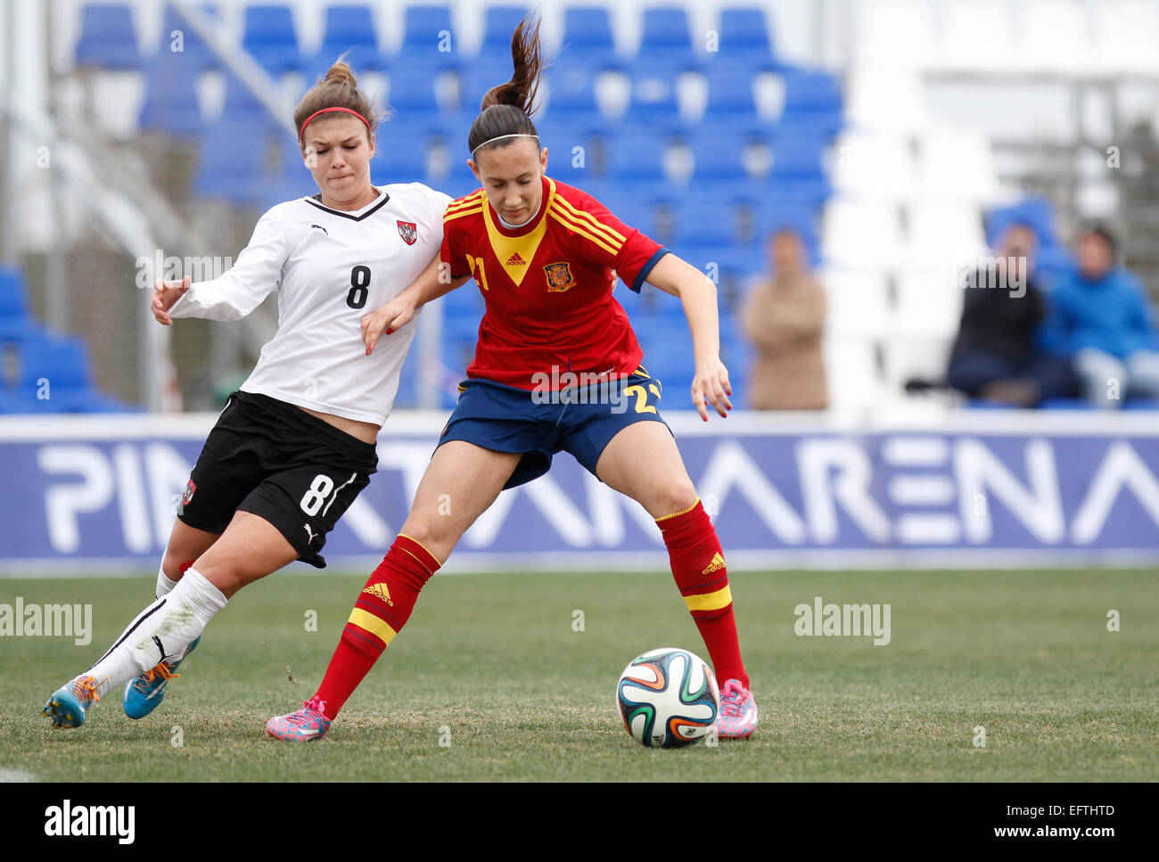 San Pedro del Pinatar, Spain. 10th February, 2015. Friendly football ...