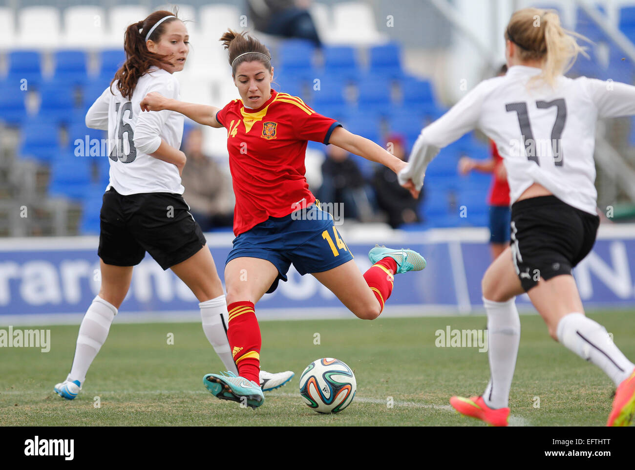 San Pedro del Pinatar, Spain. 10th February, 2015. Friendly football ...