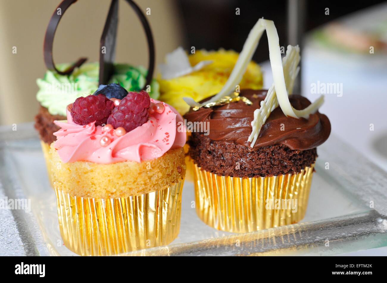 Afternoon Tea Cakes at The London Hilton, Park Lane, London, England ...