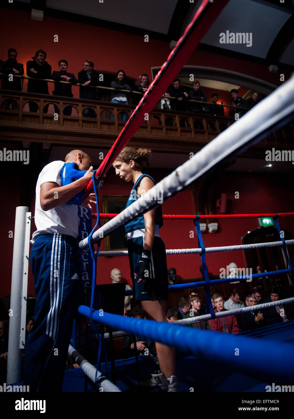 town v gown university amateur boxing - Oxfprd Union Stock Photo - Alamy