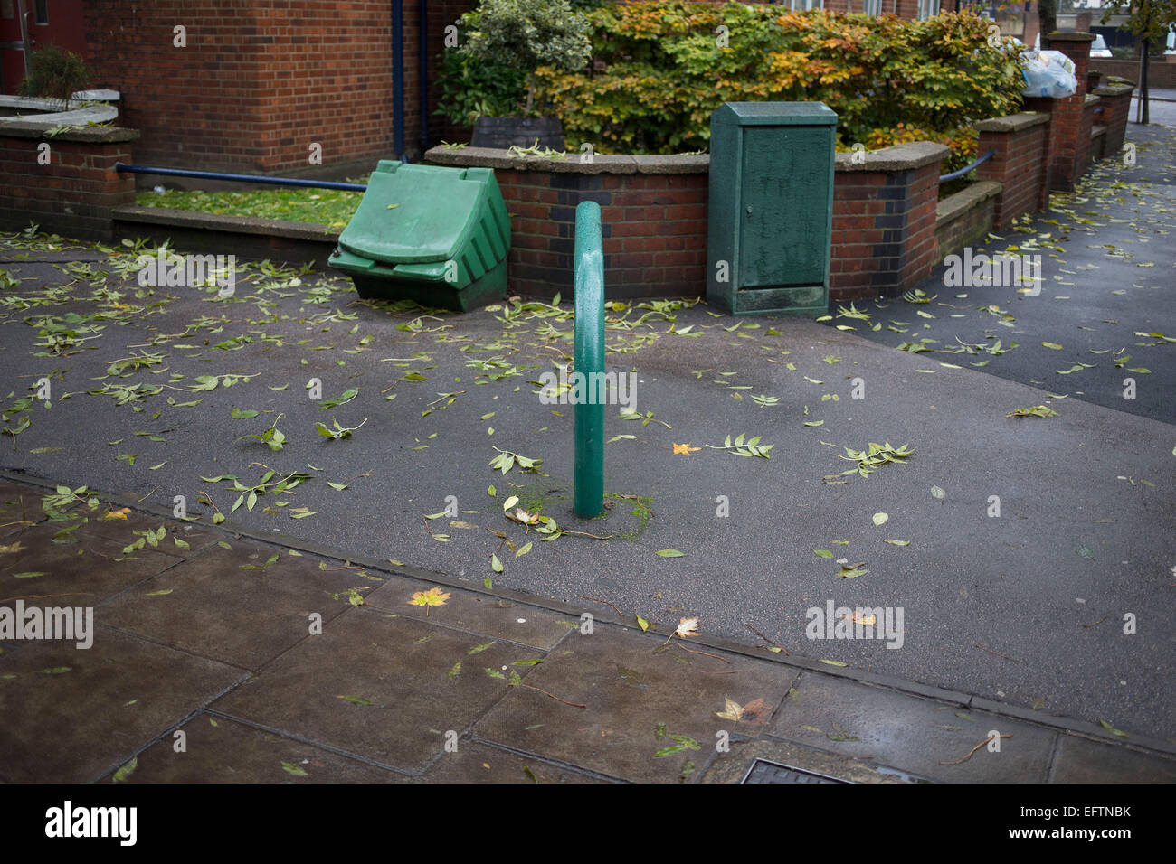 Strange street architecture forms the shape of a face, London, UK Stock ...