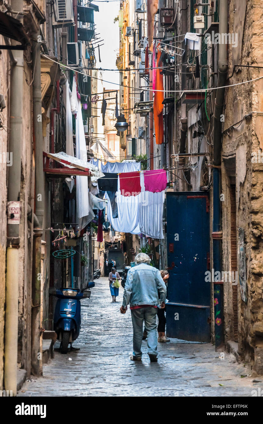 Naples street scene italy hi-res stock photography and images - Alamy