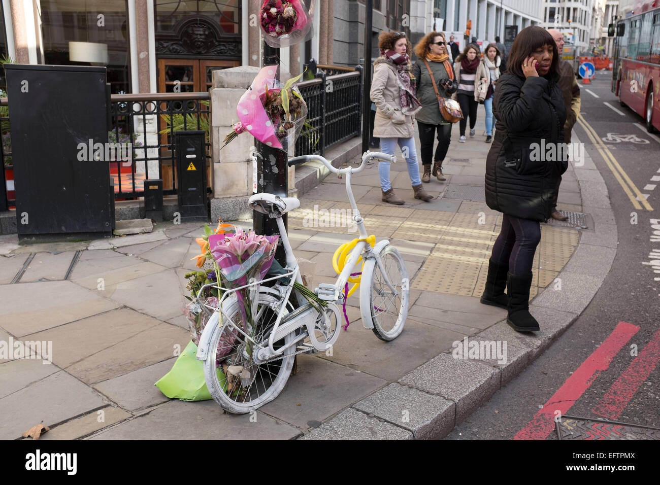 Ghostcycle memorial bicycle white hi-res stock photography and images ...