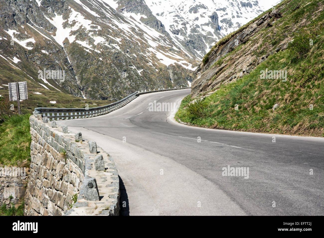 Mountain pass of the Grossglockner High Alpine Road in Austria Stock ...