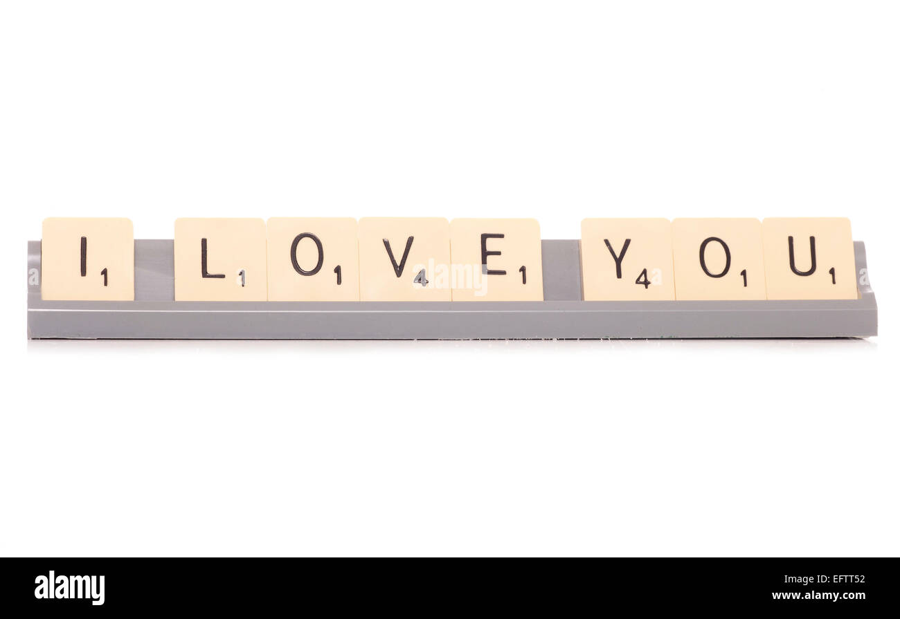 Scrabble letters cutout hi-res stock photography and images - Alamy