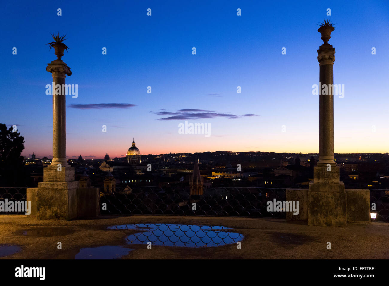 Pincio terrace architecture hi-res stock photography and images - Alamy