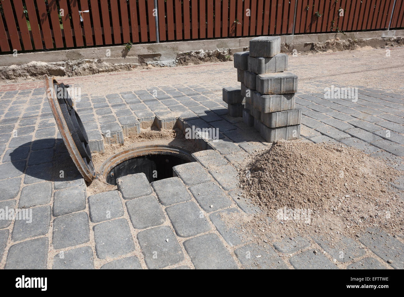 Open Manhole Stock Photos & Open Manhole Stock Images - Alamy