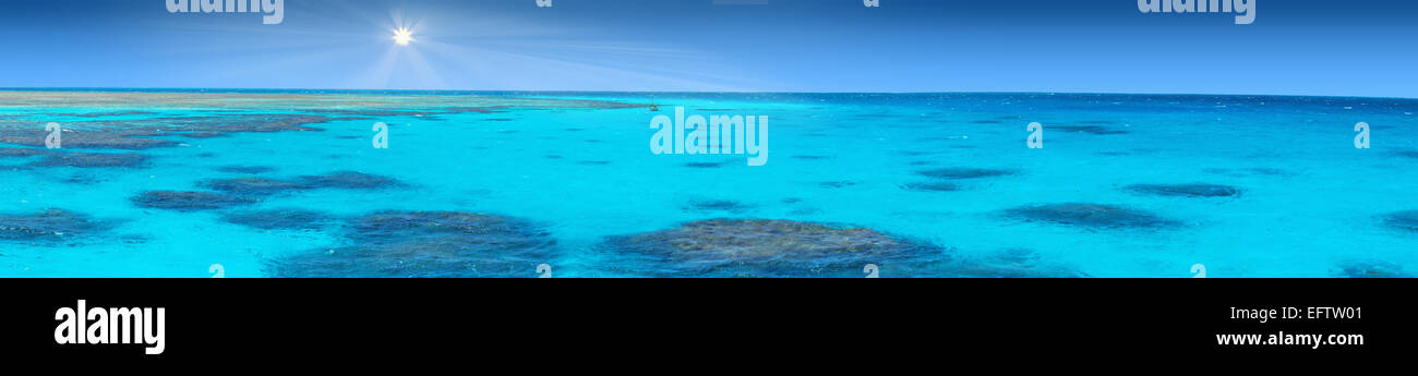 Crystal clear blue coral water of a Red Sea Stock Photo - Alamy