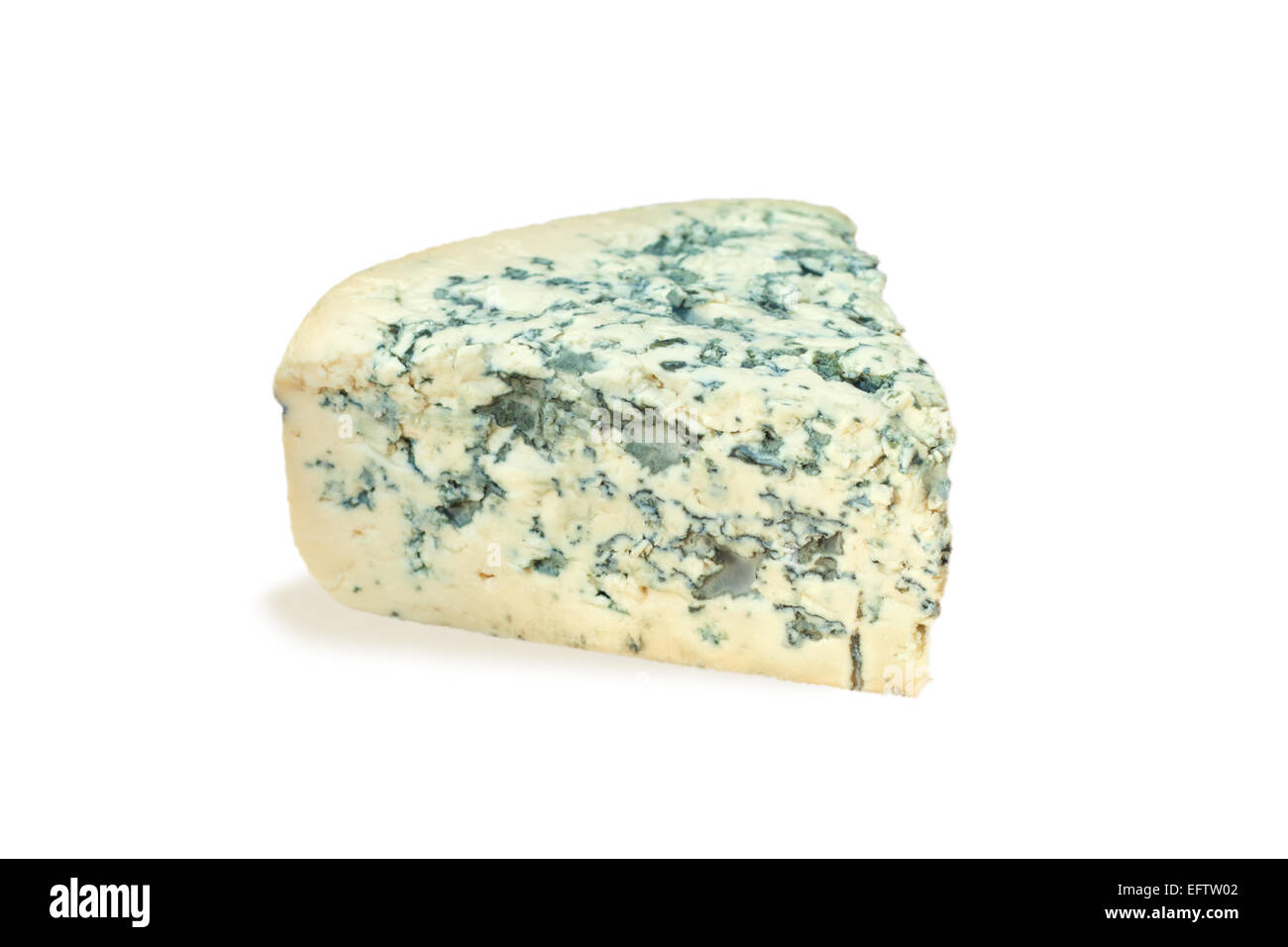 piece of blue cheese on white background Stock Photo - Alamy