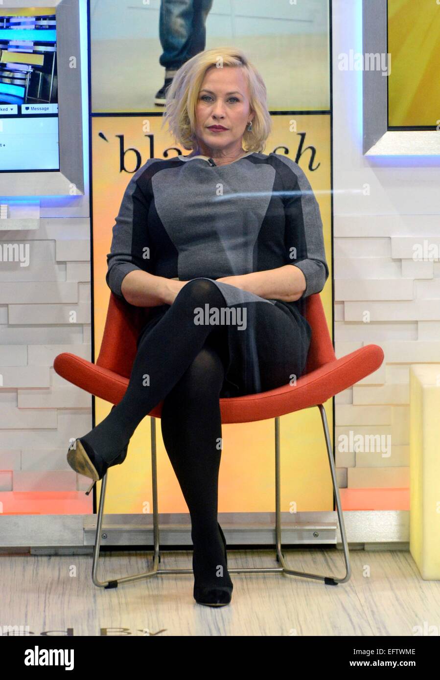 New York, NY, USA. 10th Feb, 2015. Patricia Arquette at GMA out and ...