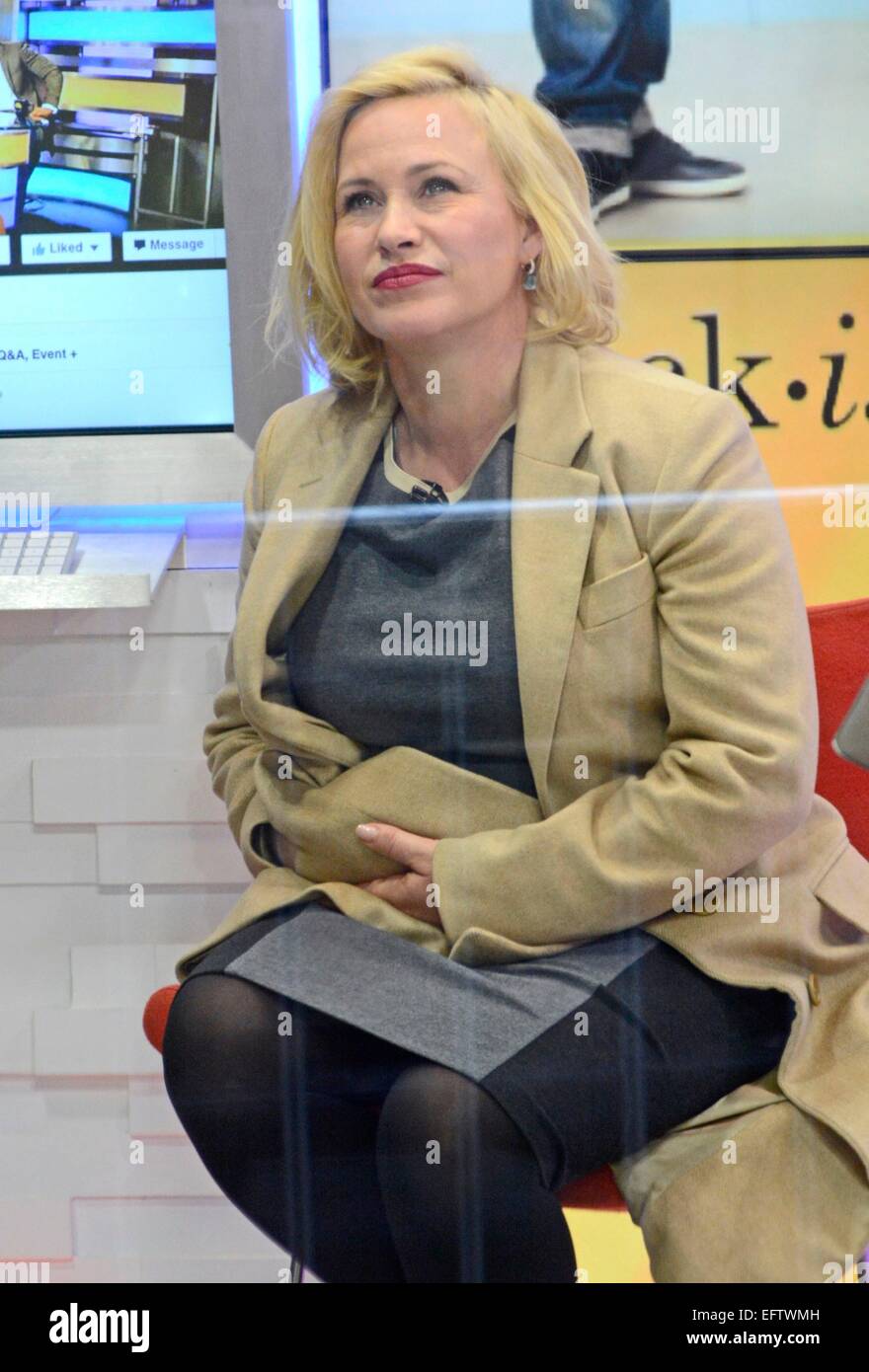 New York, NY, USA. 10th Feb, 2015. Patricia Arquette at GMA out and ...