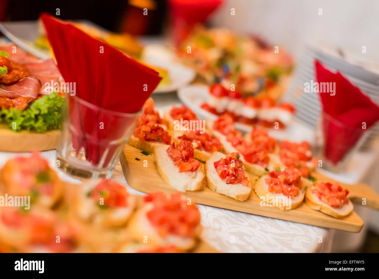 Appetizer on the table Stock Photo - Alamy
