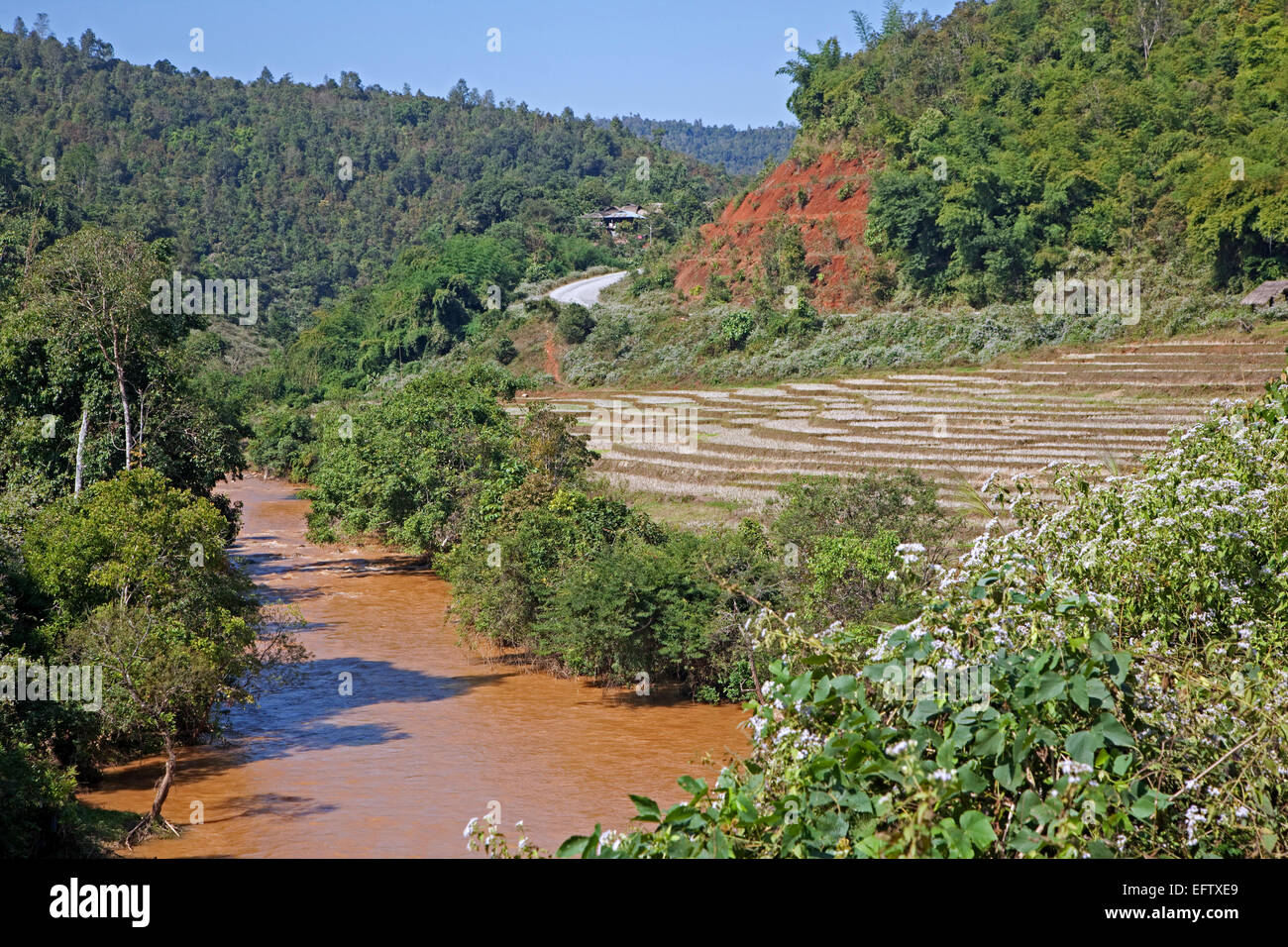 Burma rice terraces hi-res stock photography and images - Alamy