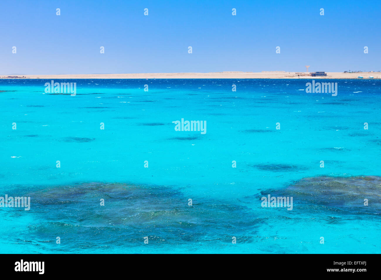 Crystal clear blue coral water of a Red Sea Stock Photo - Alamy