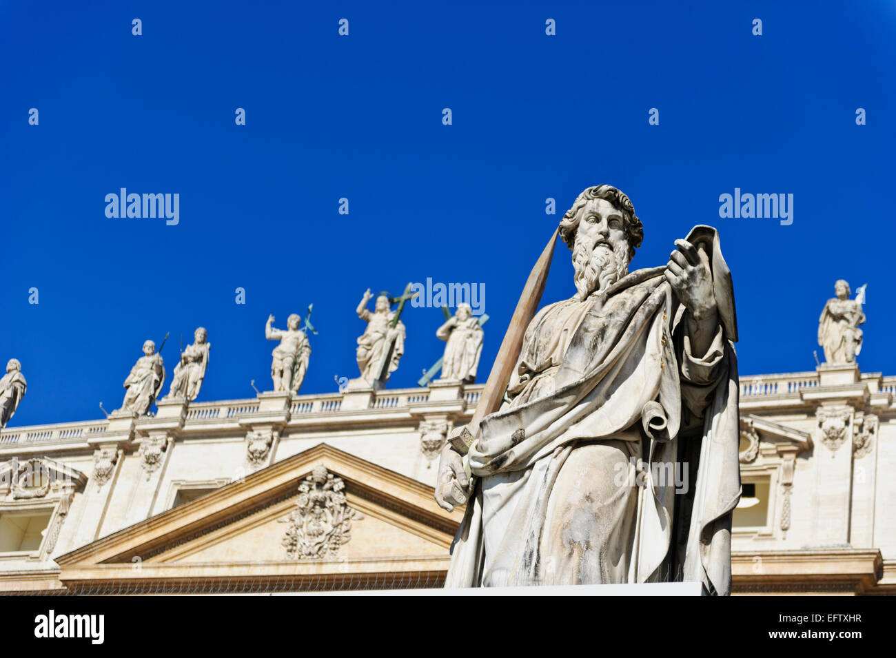 Paul statue vatican hi-res stock photography and images - Alamy