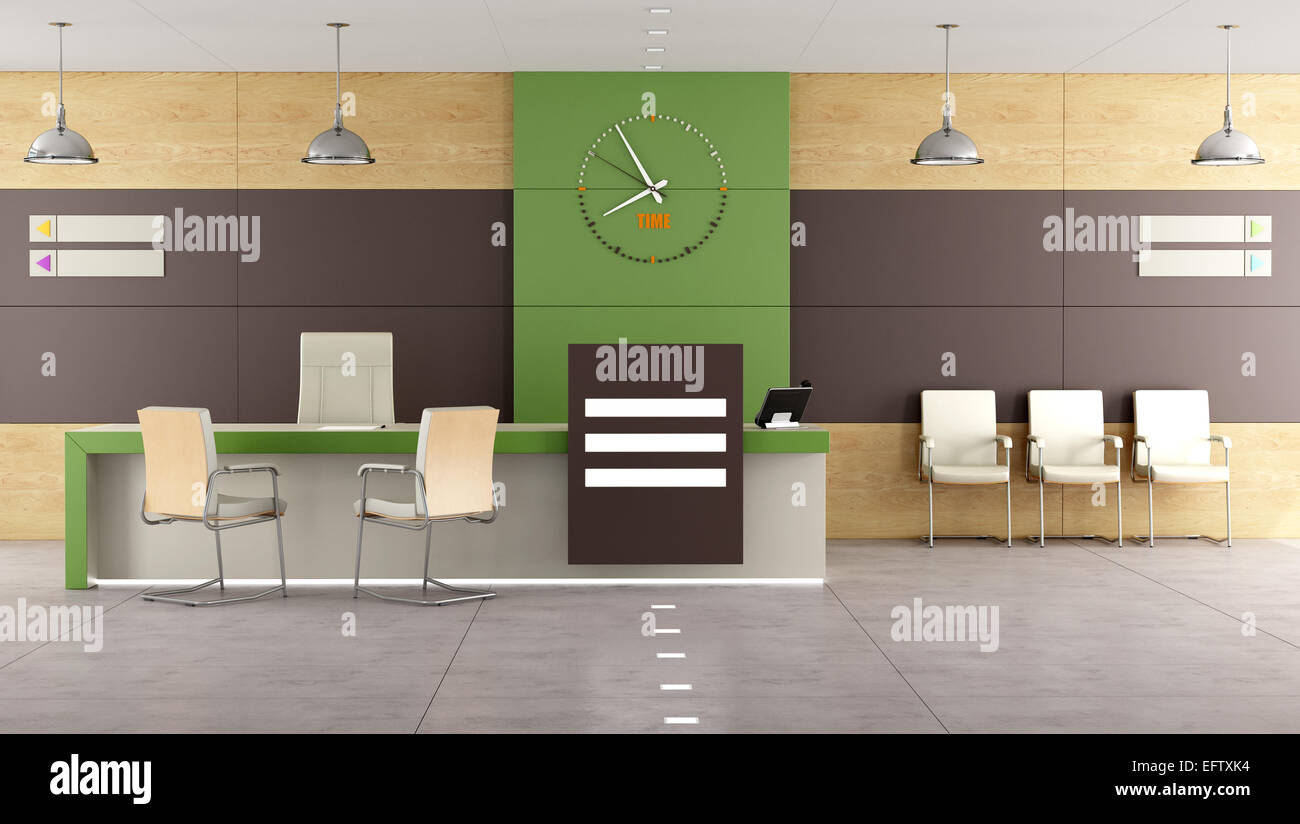 Modern design reception desk hi-res stock photography and images - Alamy