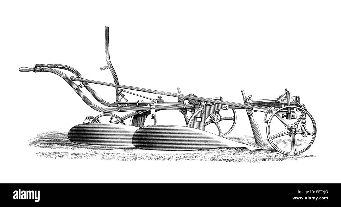 Victorian plough Cut Out Stock Images & Pictures - Alamy