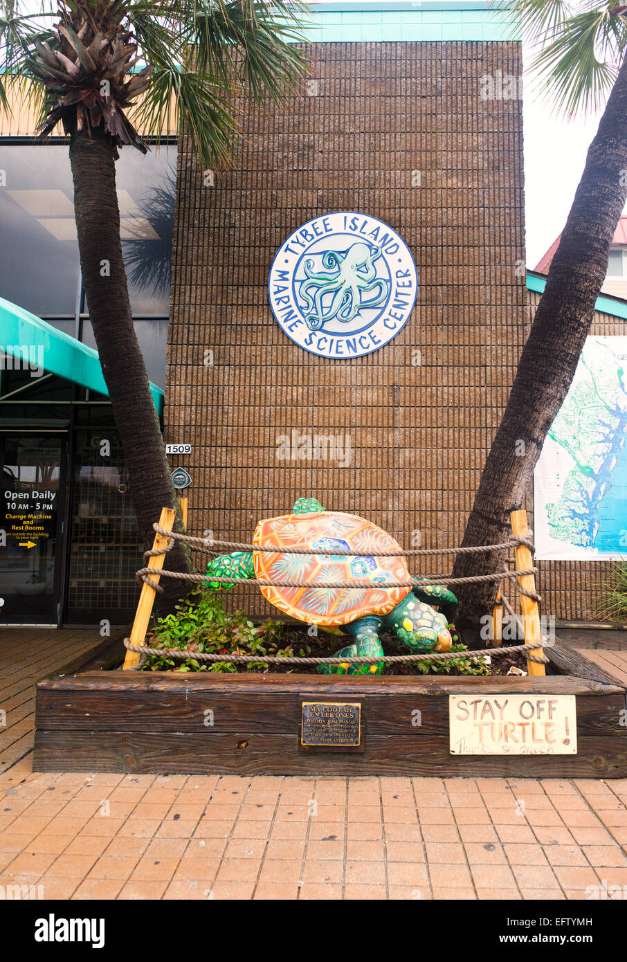 Tybee Island Georgia Marine Science Center Stock Photo - Alamy
