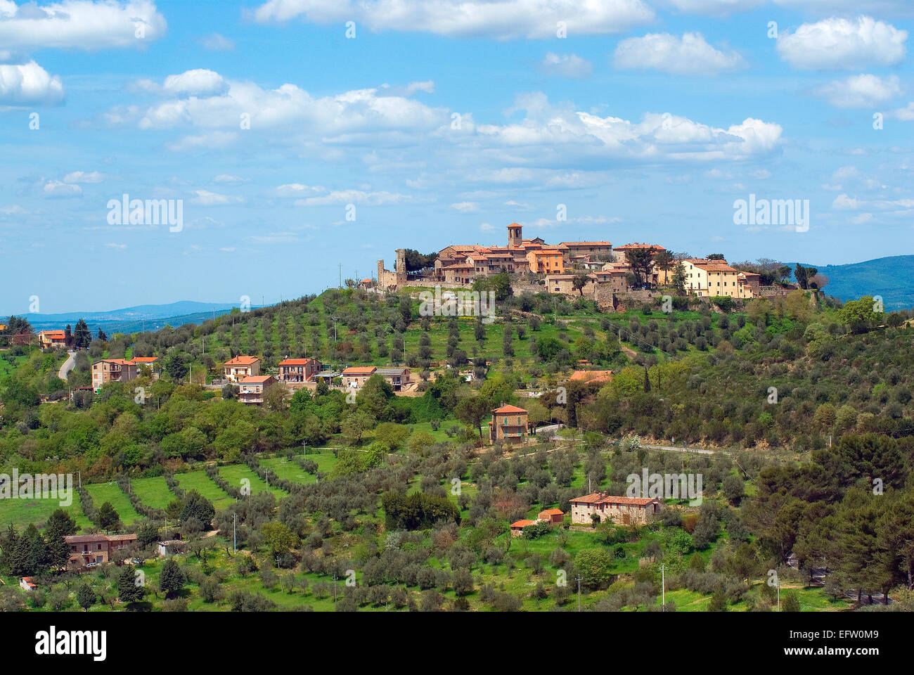 Montecolognola village, Magione, Umbria, Italy Stock Photo - Alamy