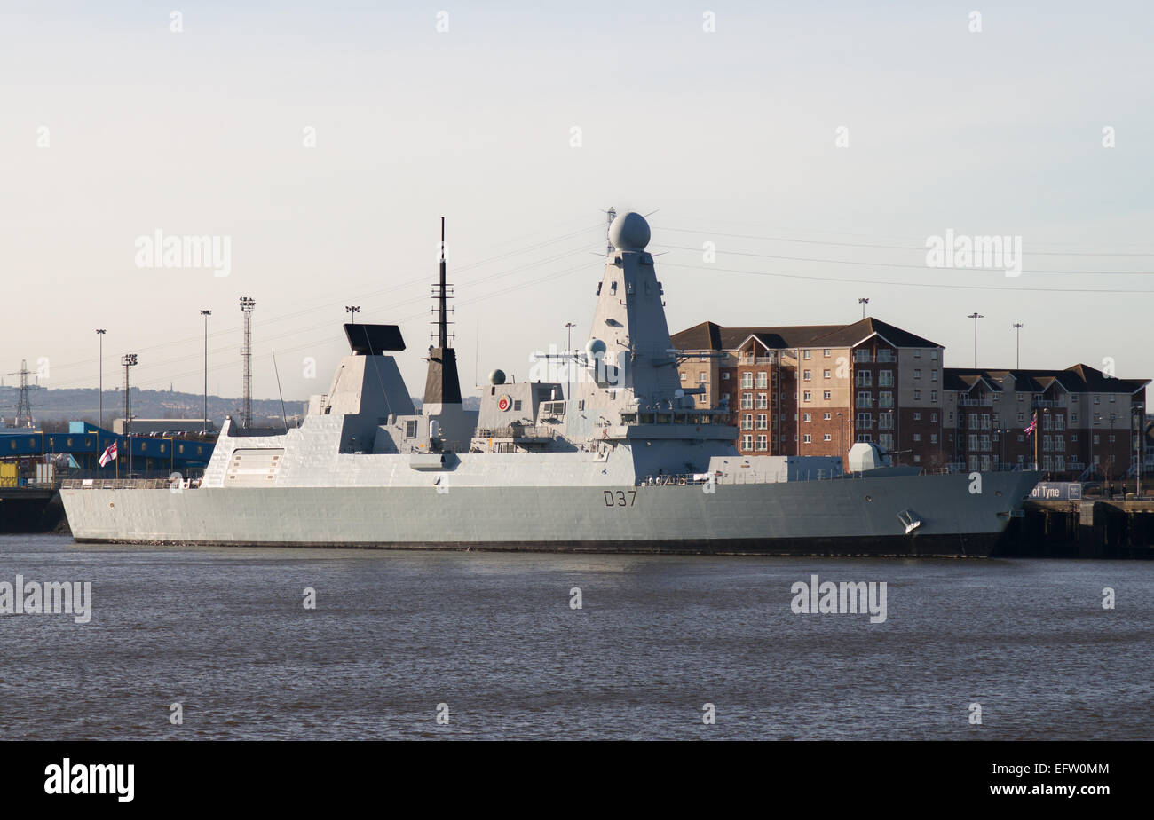 British Royal Navy Daring class destroyer D37 HMS Duncan at North ...