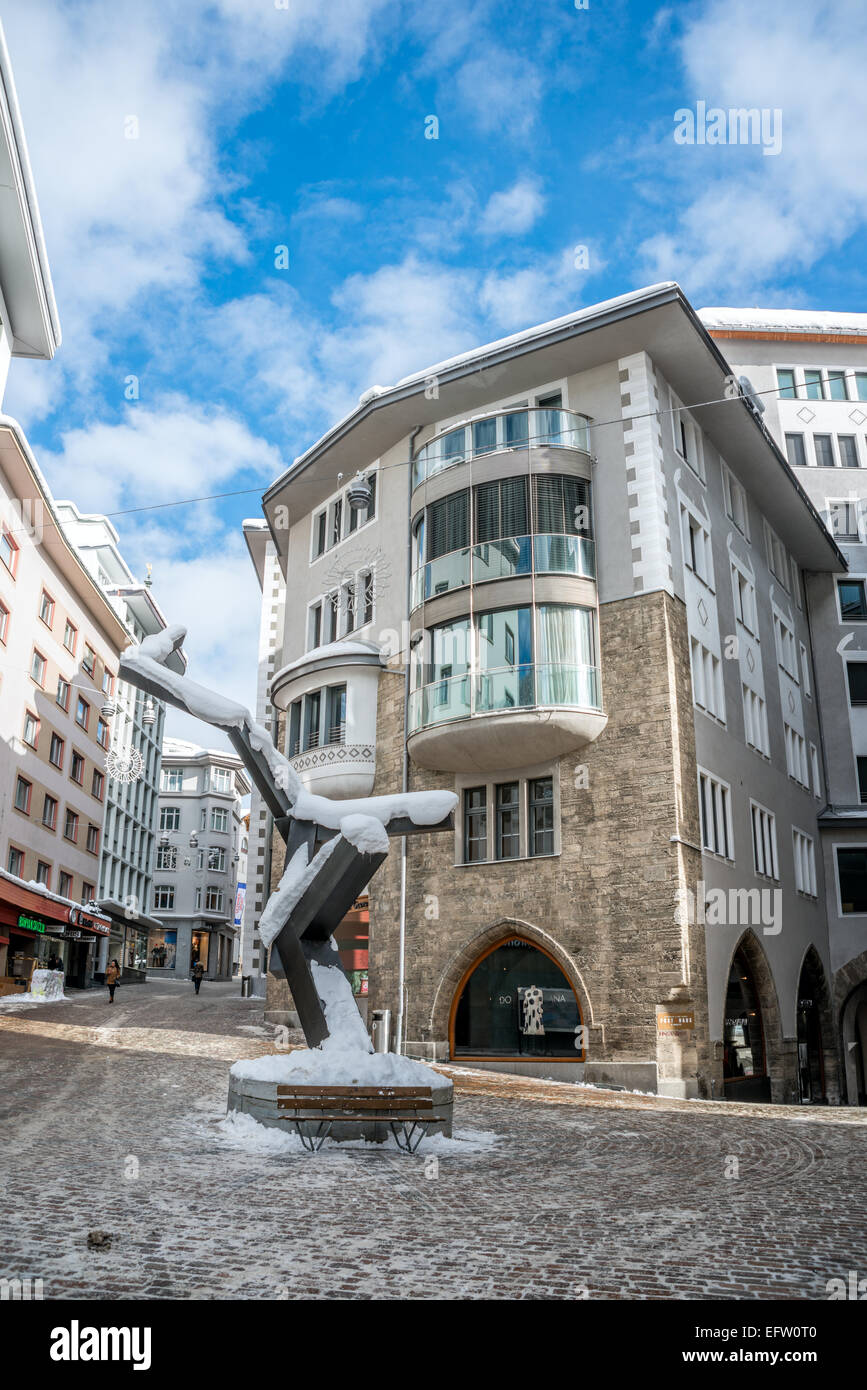 Switzerland st moritz town centre hi-res stock photography and images ...