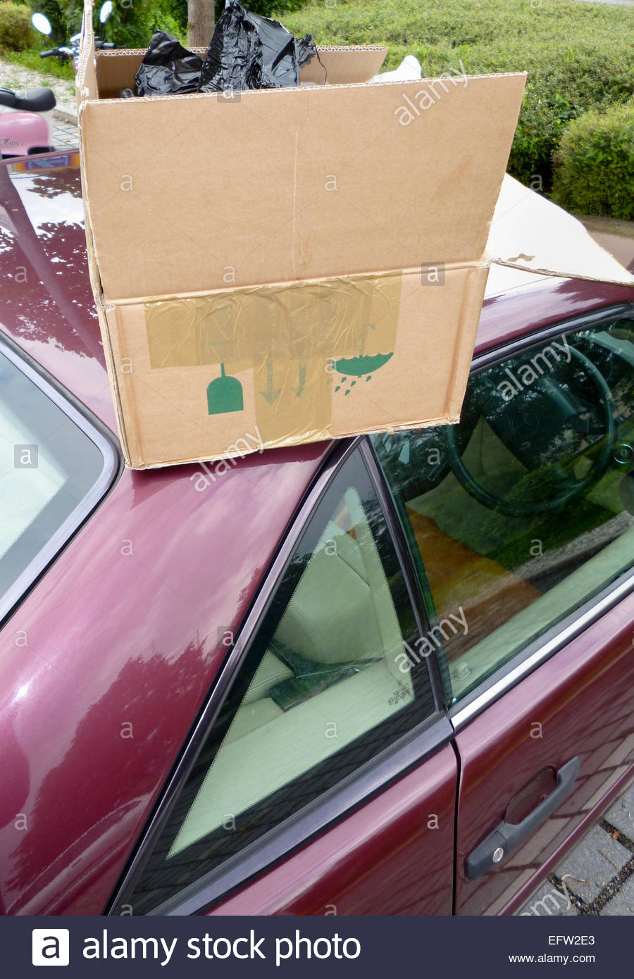 Cardboard Boxes On Street For Recycling Stock Photos & Cardboard Boxes ...