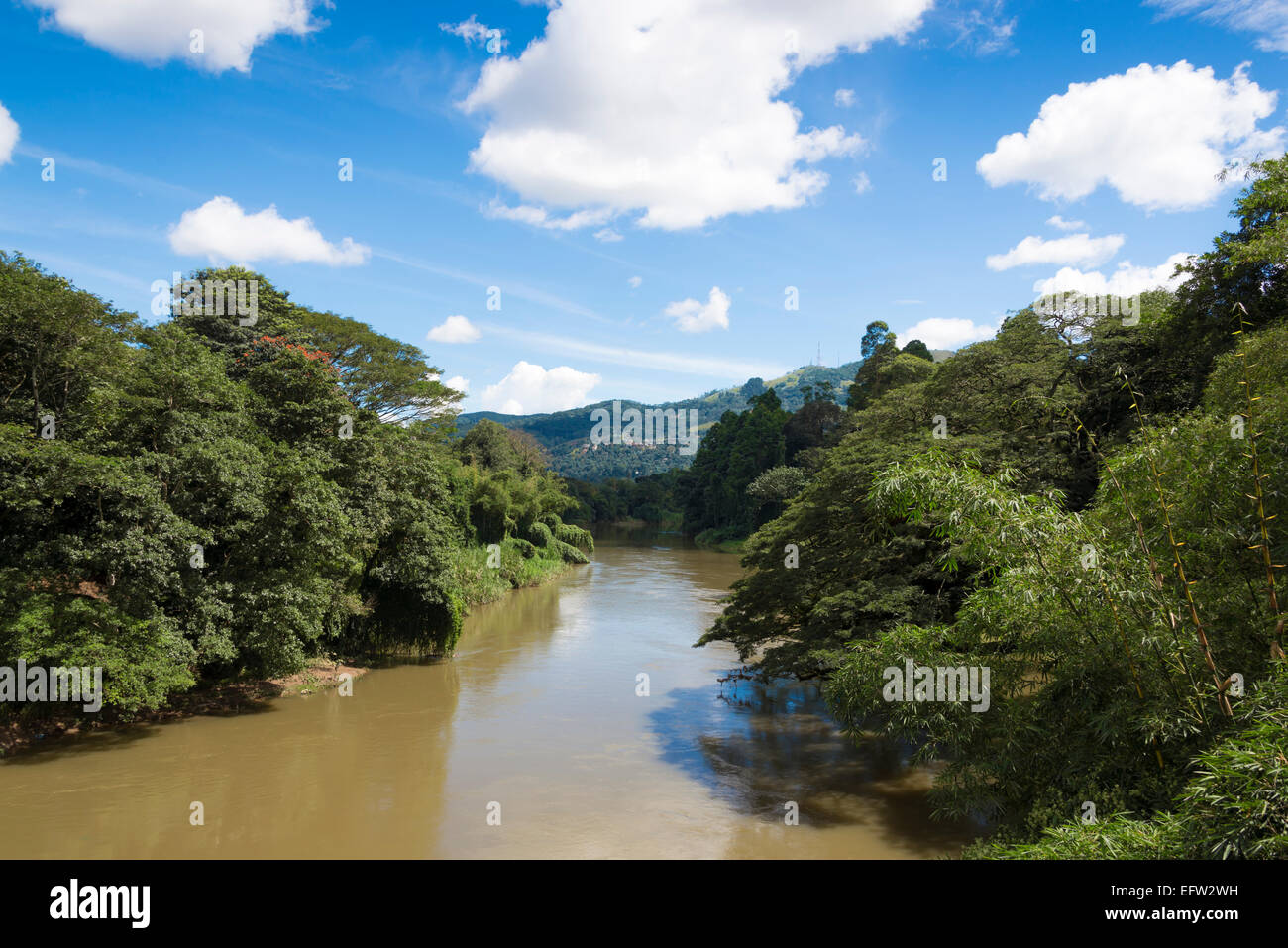 Mahaweli River, Peradeniya, Kandy, Central Province, Sri Lanka Stock ...