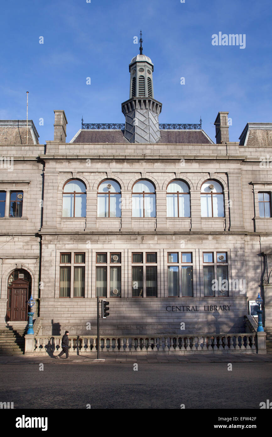 Central Library Building Aberdeen Stock Photo - Alamy