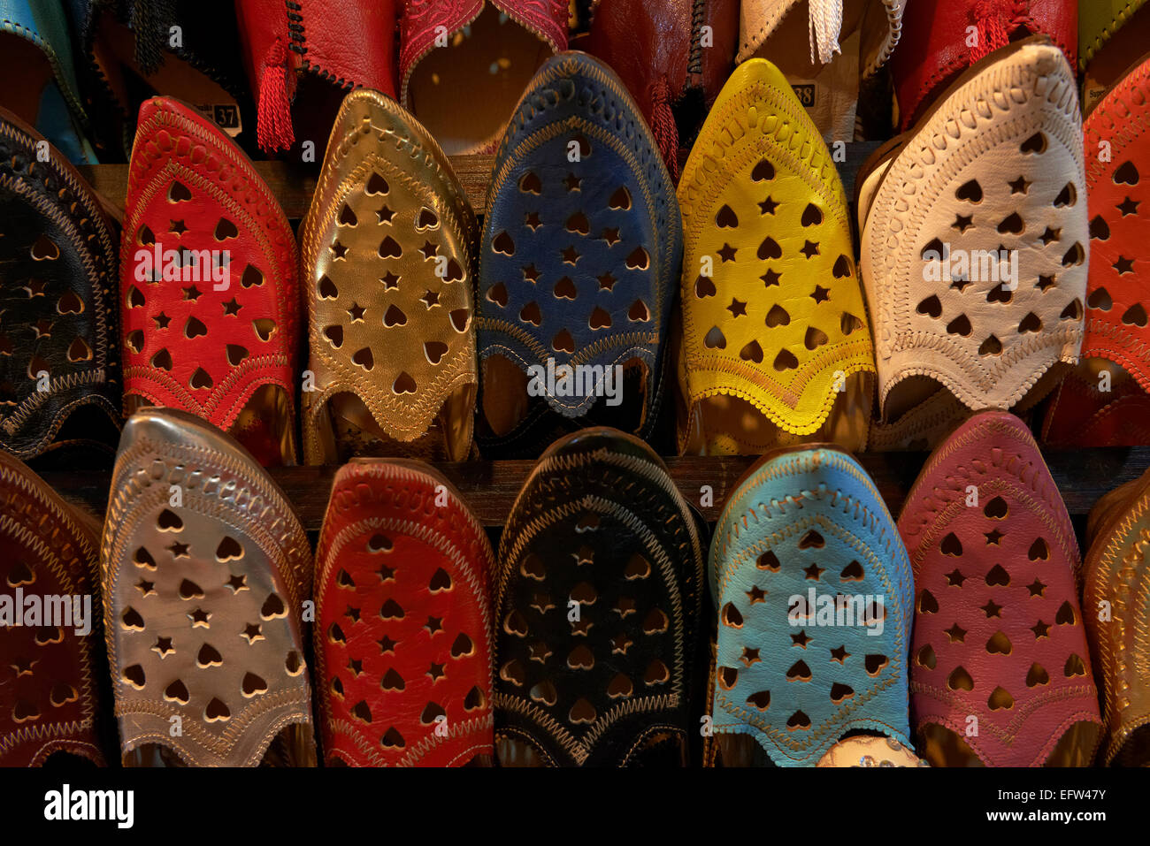 Babouches, Traditional footware, Medina, Marrakech, Souk, UNESCO World ...