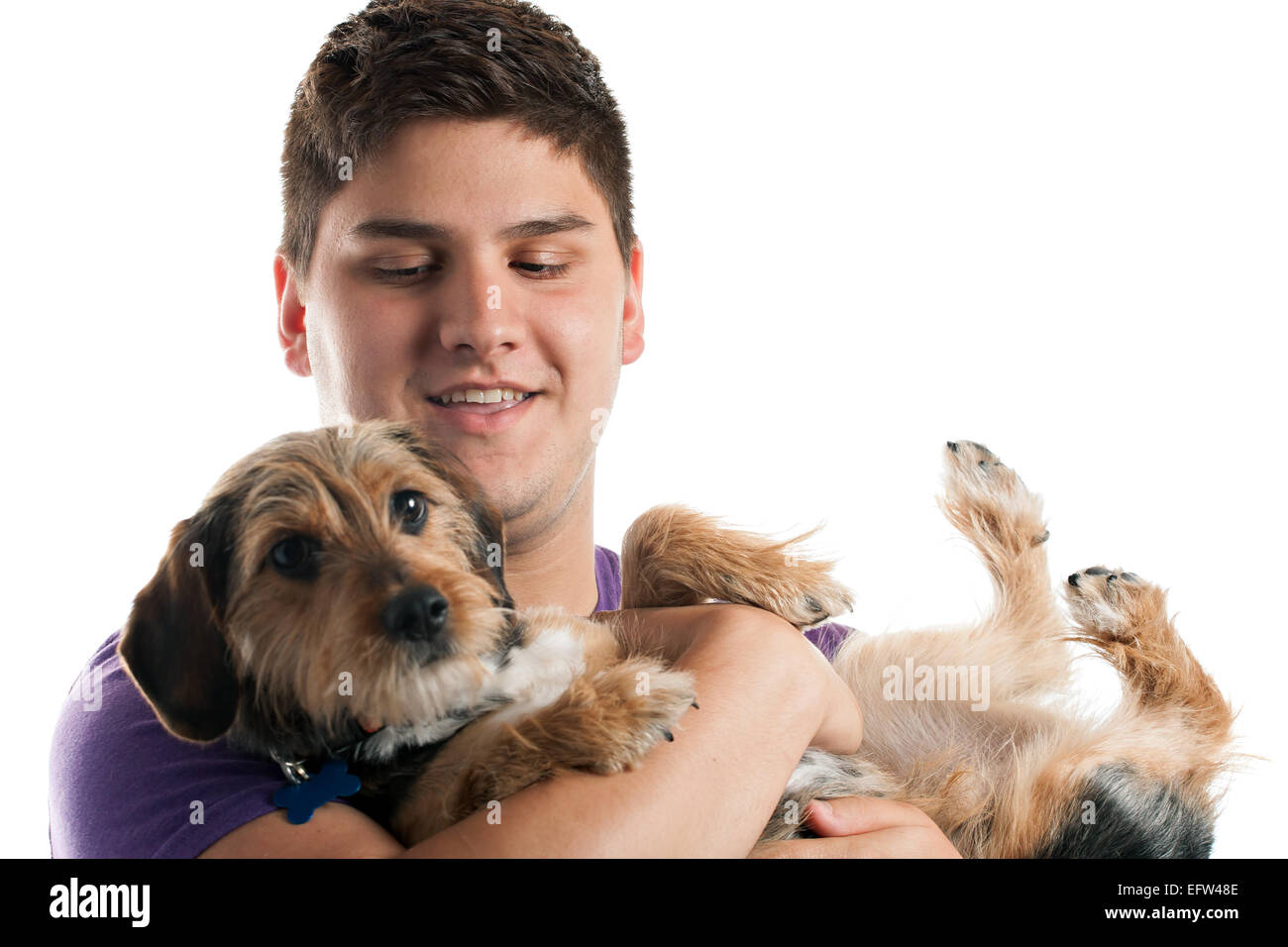Dog man isolated hi-res stock photography and images - Alamy
