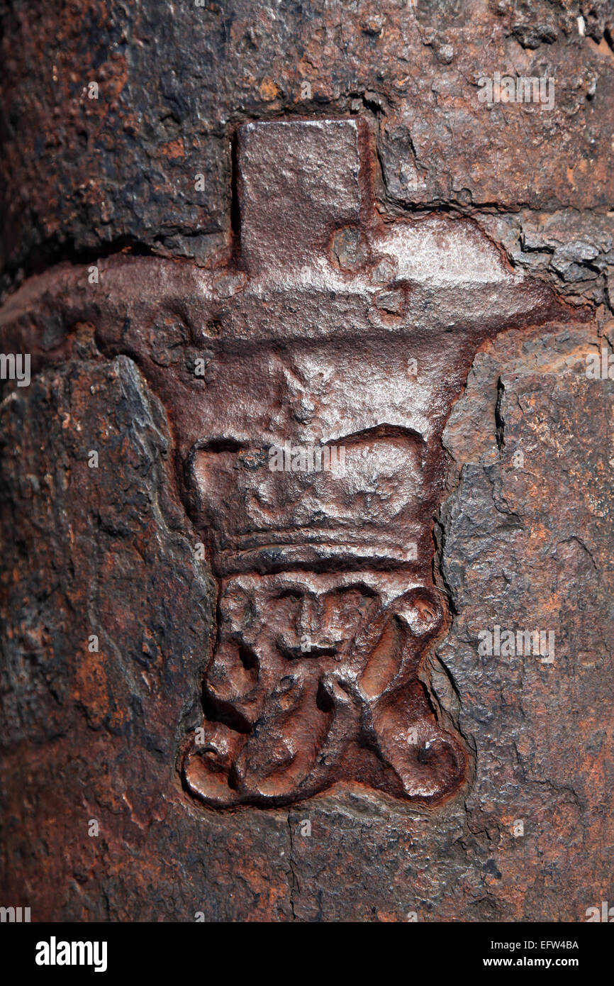 A rusted relic of the history of the Caribbean. The remains of the ...