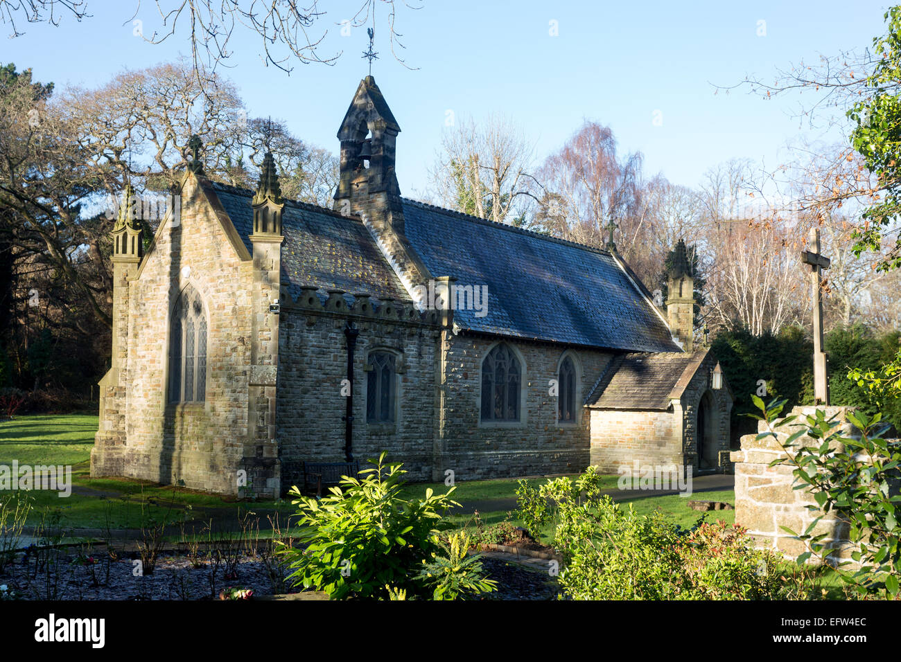 Clyne Chapel, built around 1900 to serve the Clyne estate, near Swansea ...