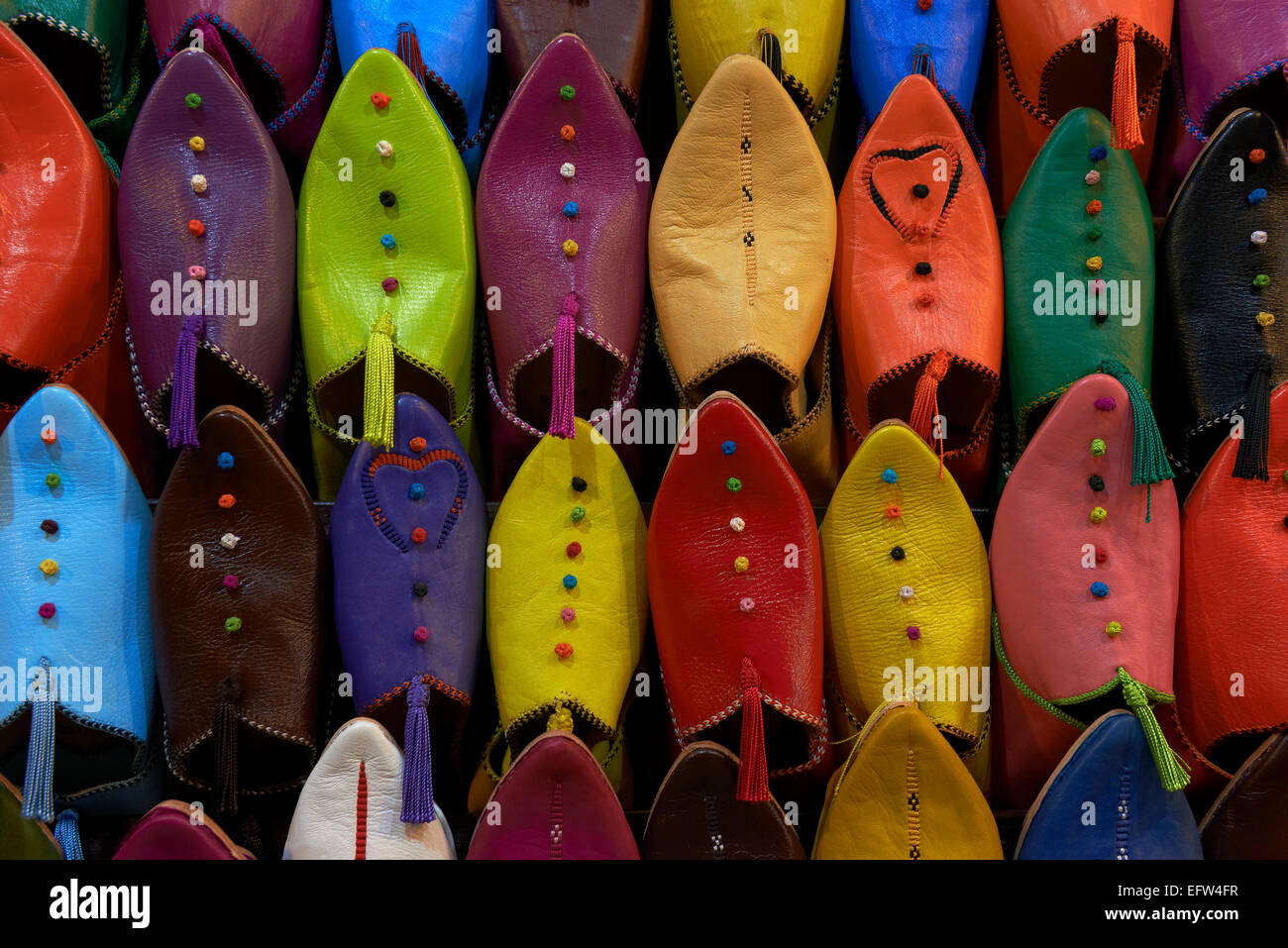 Babouches, Traditional footware, Medina, Marrakech, Souk, UNESCO World ...