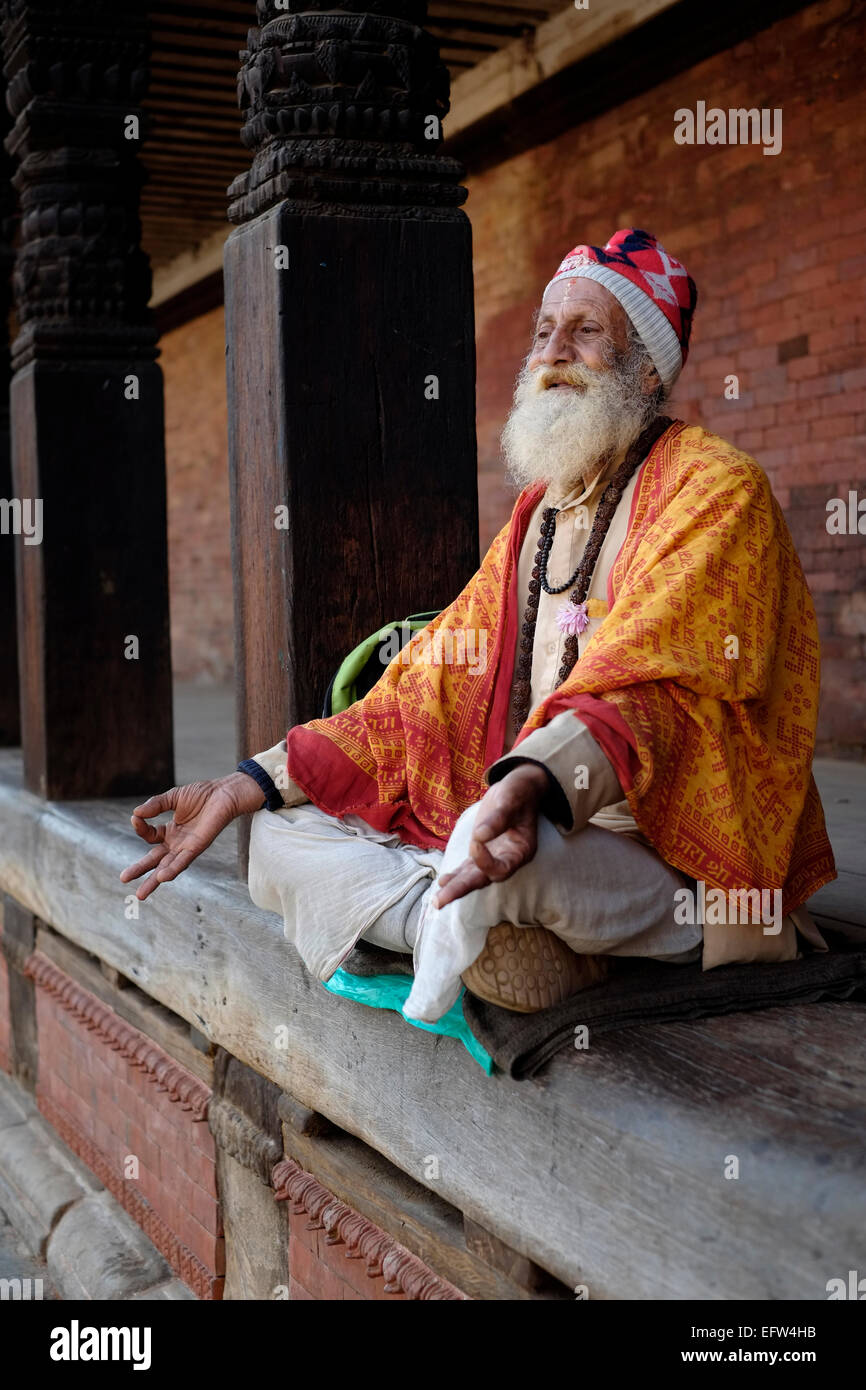 A Buddhist Sadhu devotee in Durbar square listed as UNESCO World ...
