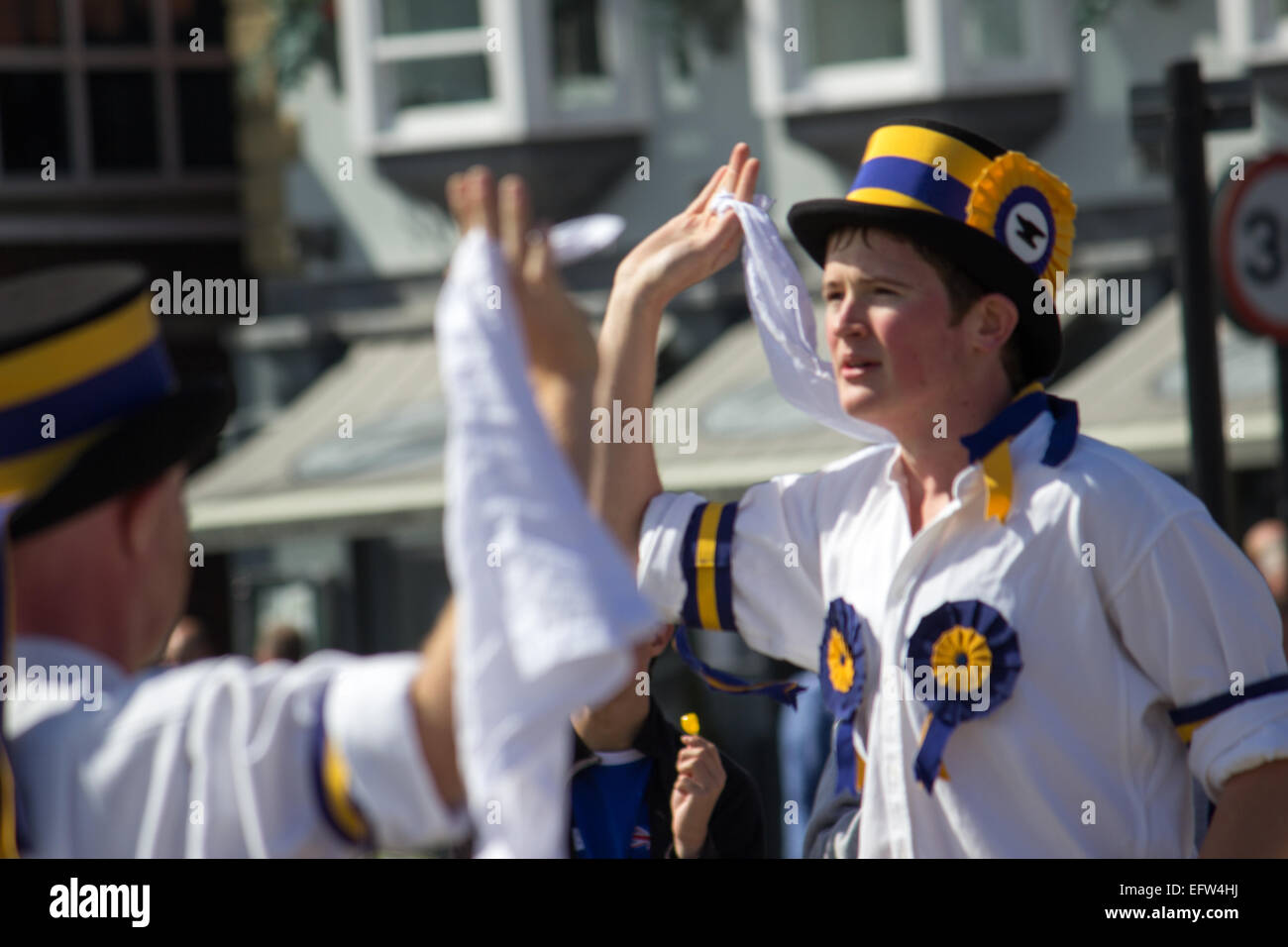 Young Male Morris Dancing Stock Photo - Alamy