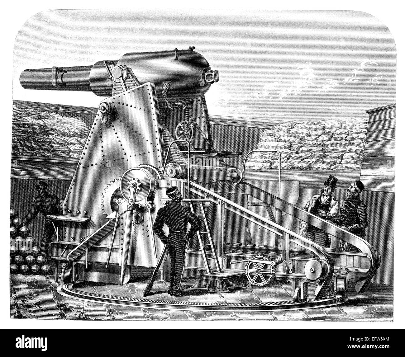 Moncrieff gun carriage hi-res stock photography and images - Alamy