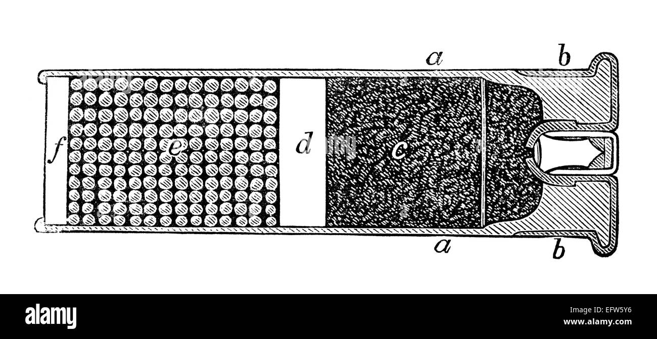 Antique drawing engraving bullet hi-res stock photography and images ...