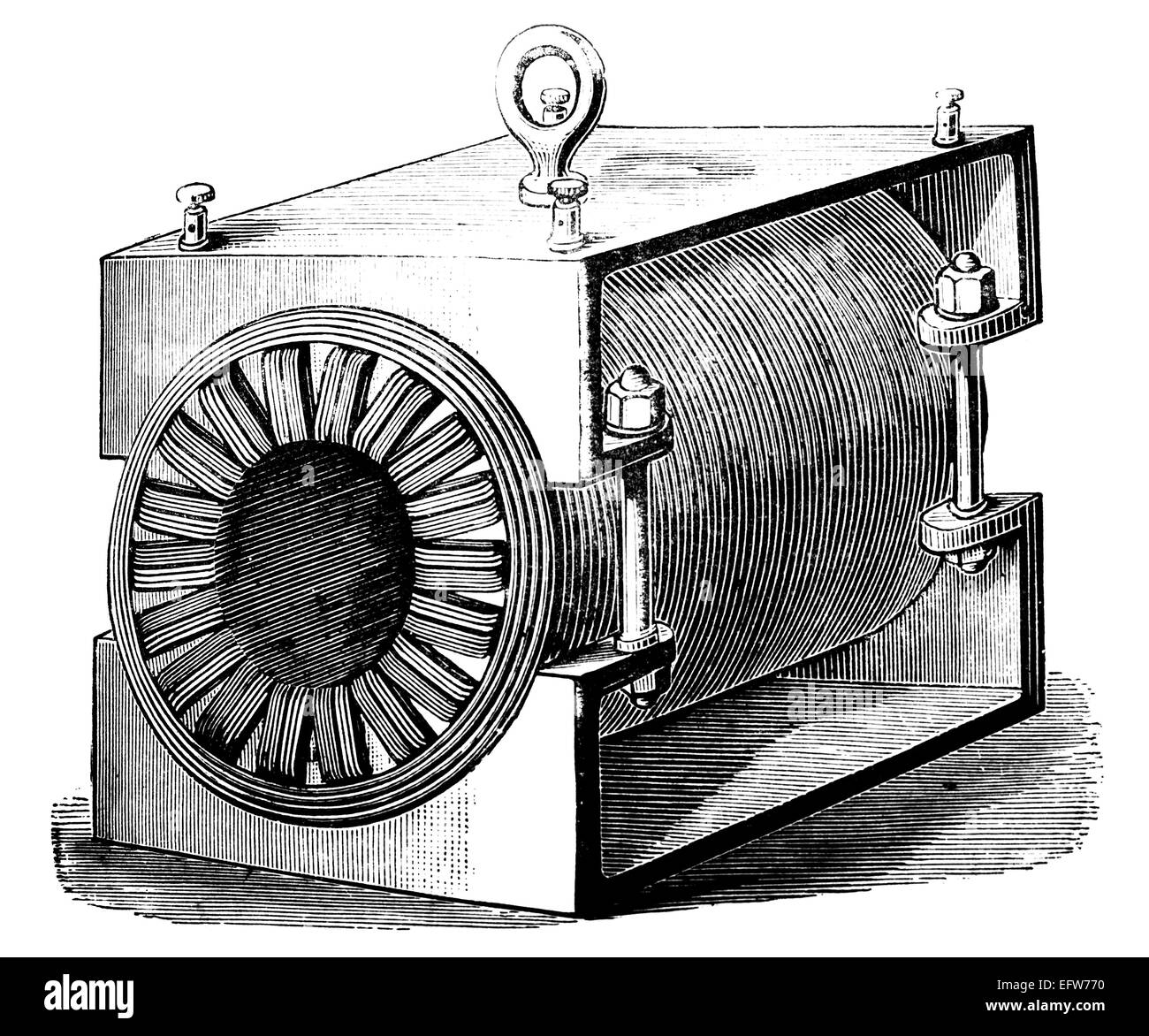 Antique drawing transformer electricity hi-res stock photography and ...