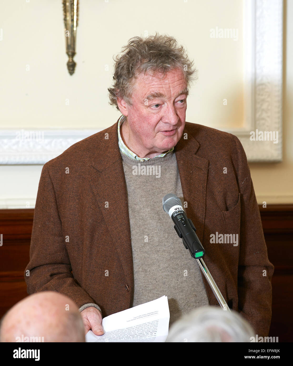 Christopher Simon Sykes at the Oldie Literary Lunch 10-02-15 Stock ...