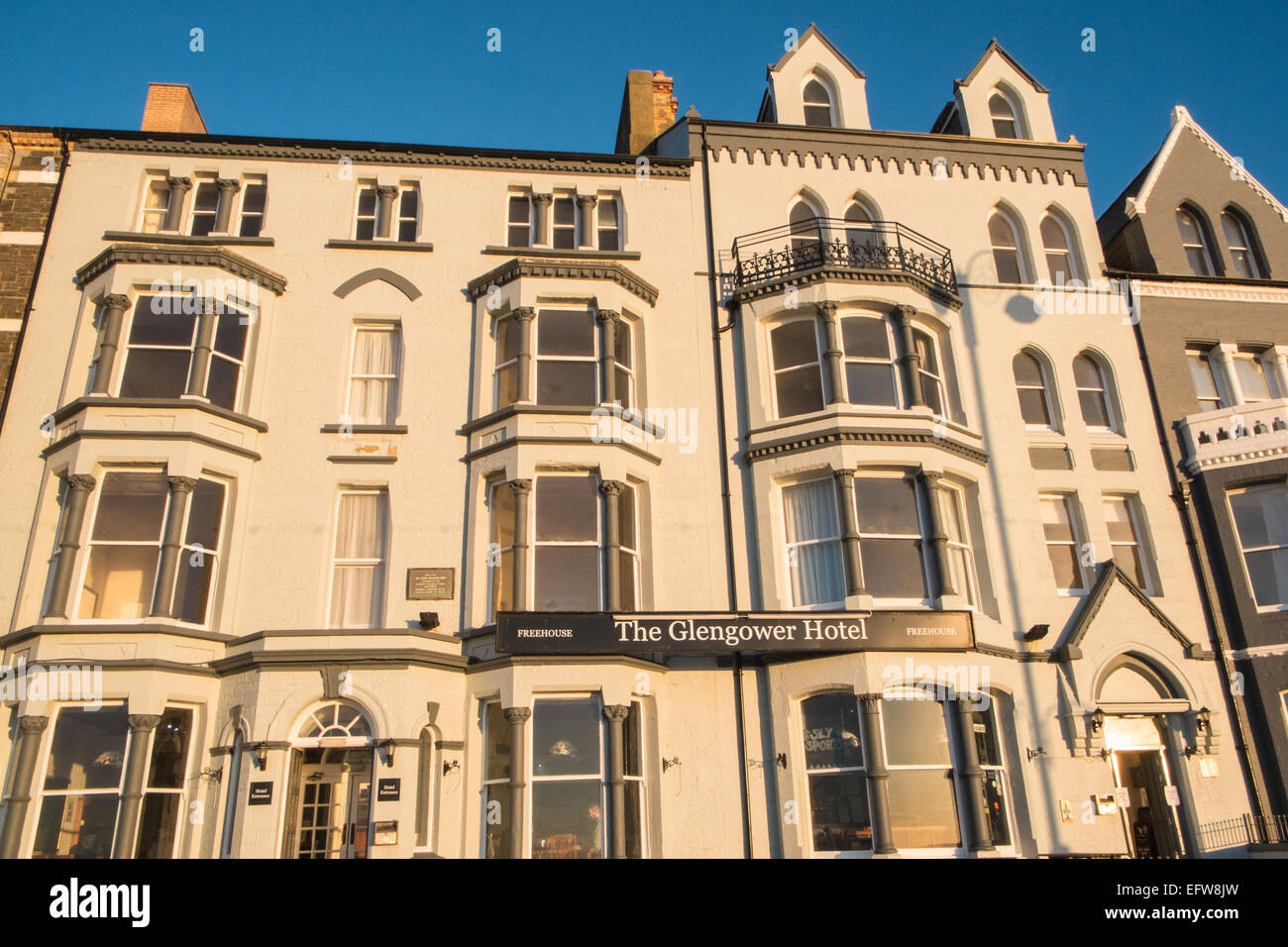 Glengower Hotel along Victoria Terrace,with views of beach, and ...