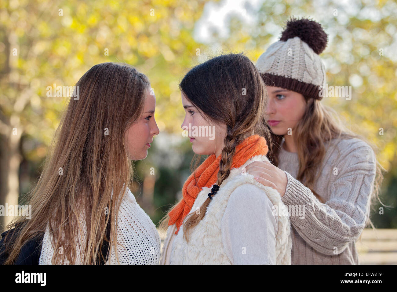 school bully rebel teenagers Stock Photo - Alamy