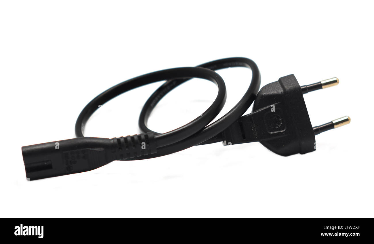 electrical plug isolated on white background Stock Photo - Alamy