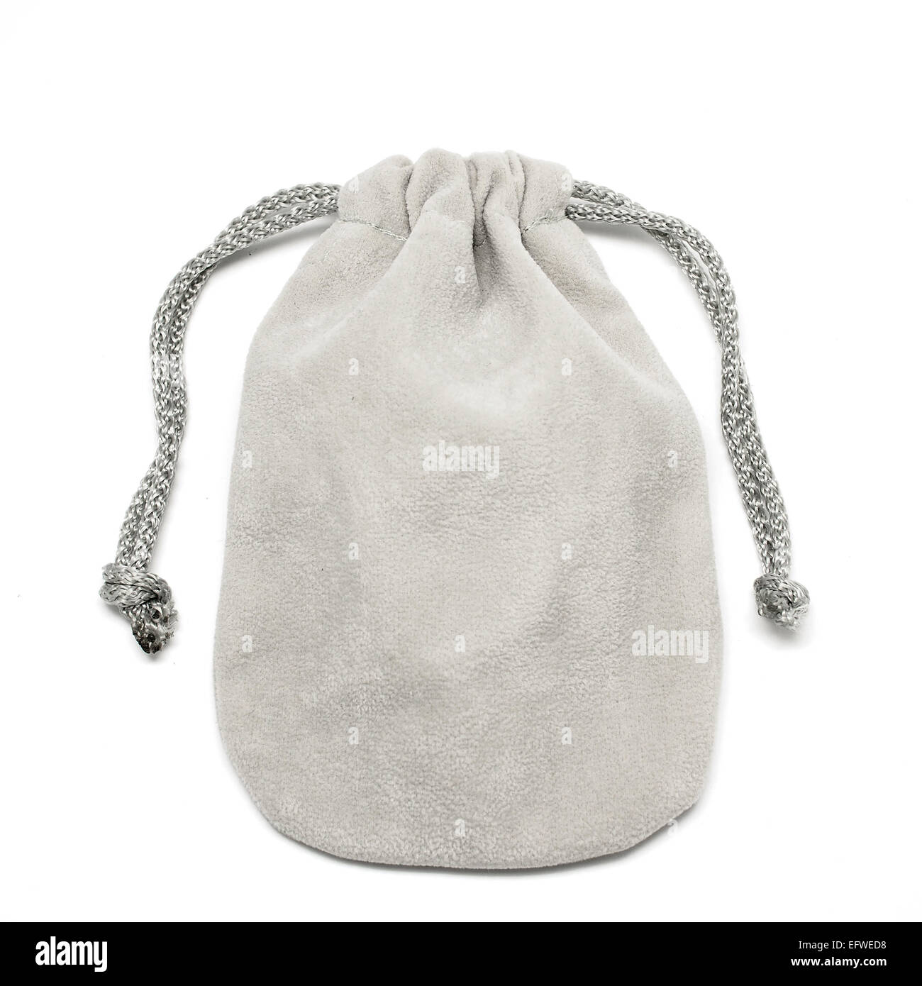 small fabric pouch isolated on white background Stock Photo - Alamy