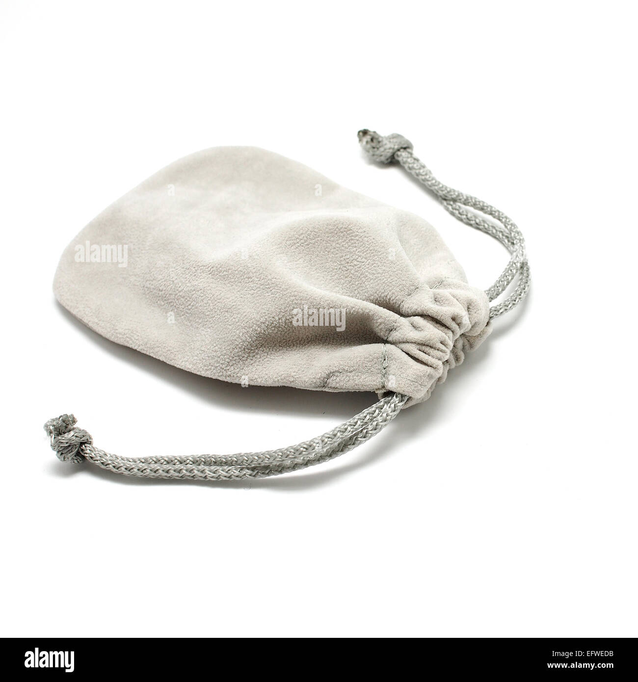 small fabric pouch isolated on white background Stock Photo - Alamy