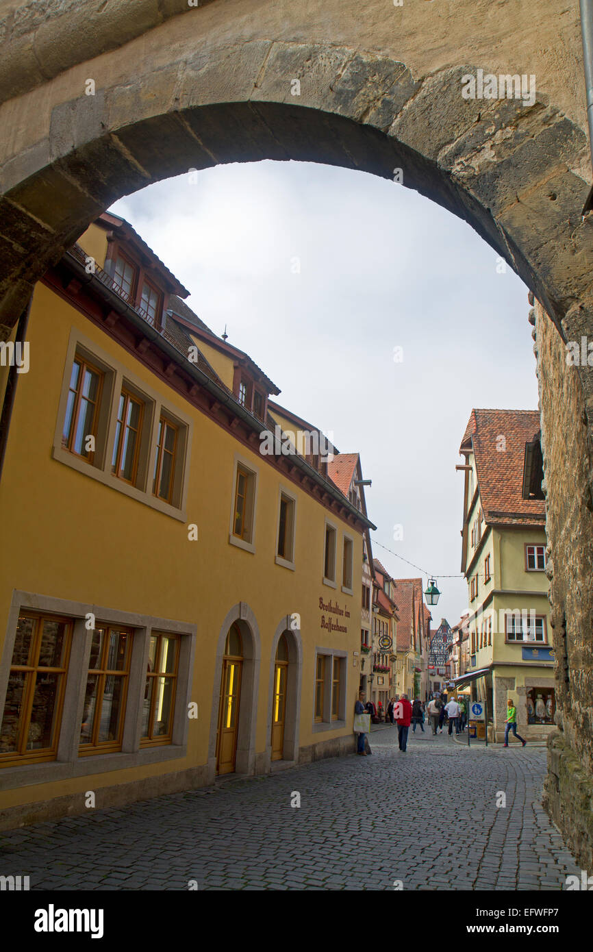 The medieval town of Rothenburg ob der Tauber Stock Photo - Alamy