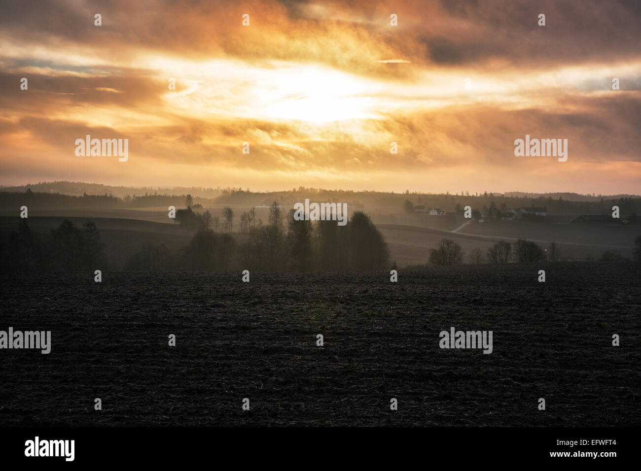 Sunrise winter morning norway hi-res stock photography and images - Alamy