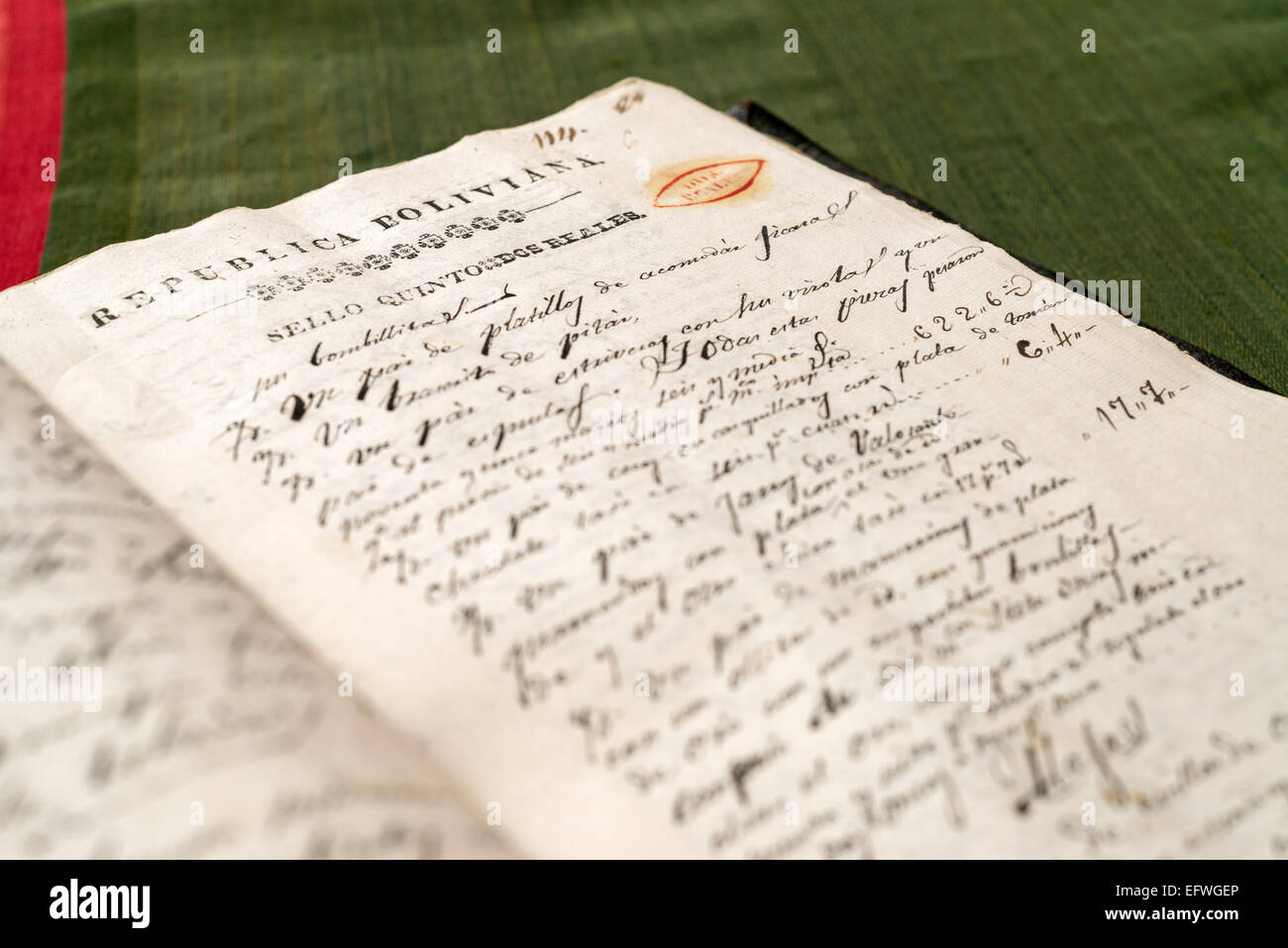 old-handwritten-book-from-the-1800s-on-the-subject-of-bolivian-history